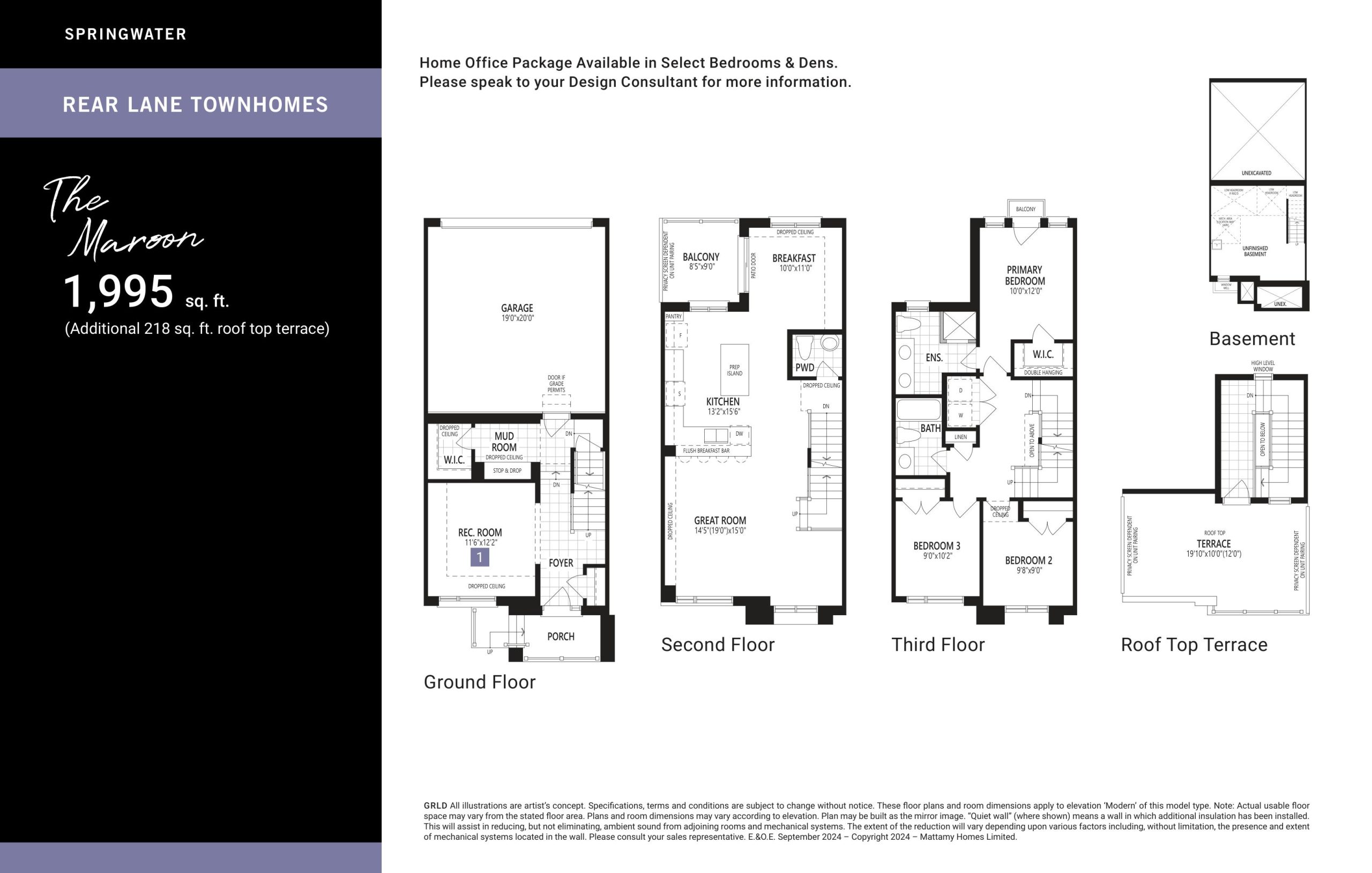 Springwater Phase 3 | The Shamrock End | 2316 sq.ft. | 4.5 bedrooms