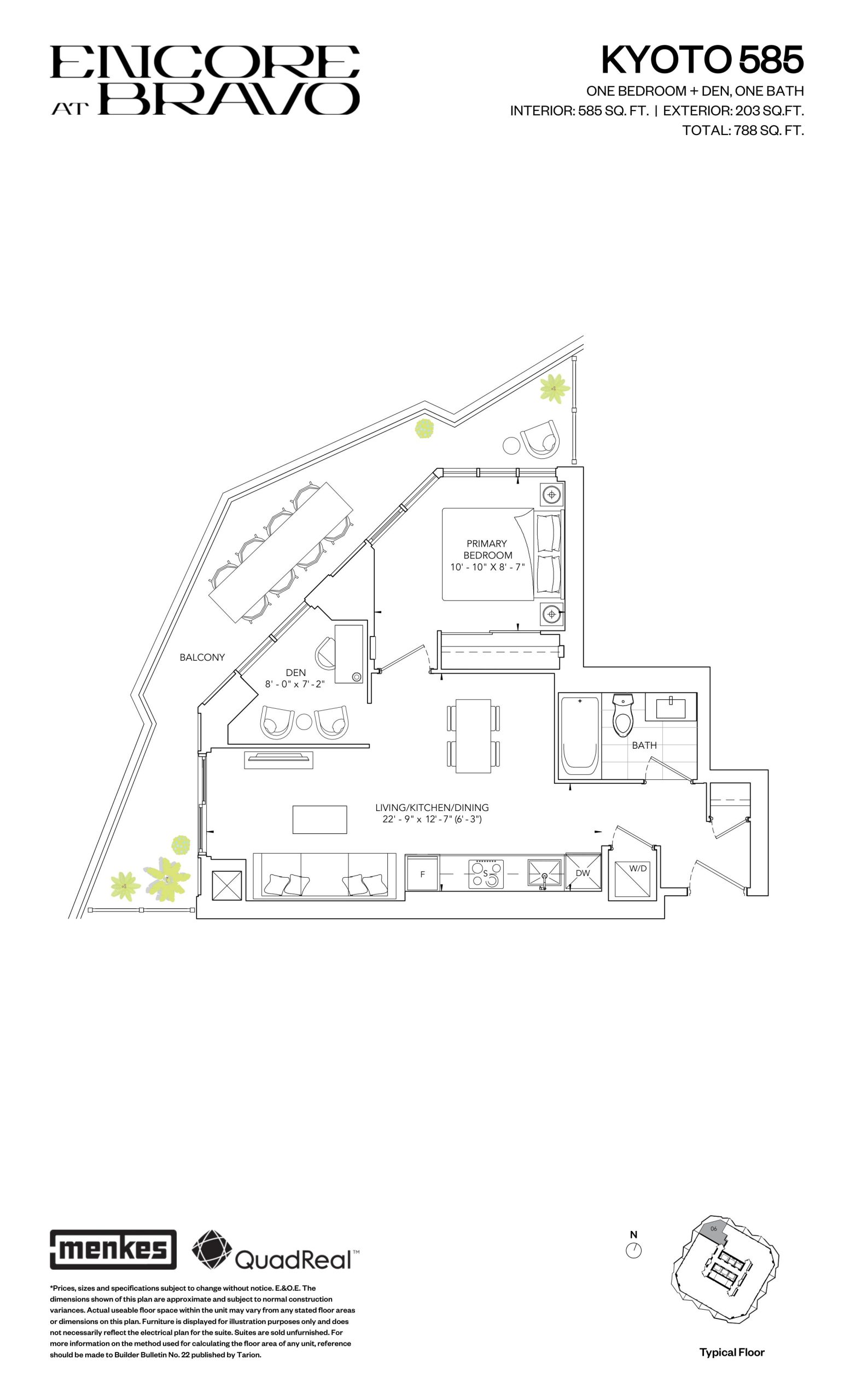 Promenade Park Towers Phase 2 Condos | 1B+D (BF) | 620 sq.ft. | 1.5 ...